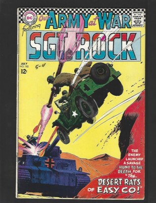 Our Army at War #182 VGFN 1st Neal Adams Art at DC Heath Sgt. Rock ...