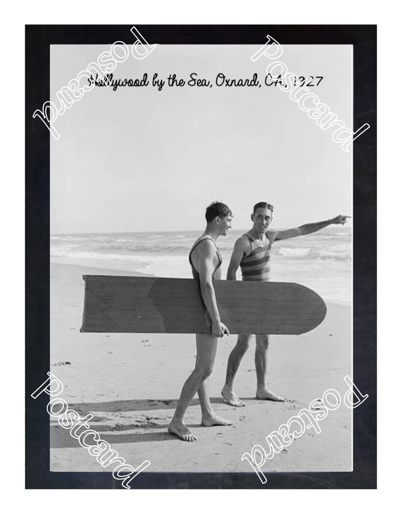 Historic Hollywood by the Sea, Oxnard, CA, 1927 Surfing Postcard | eBay ...