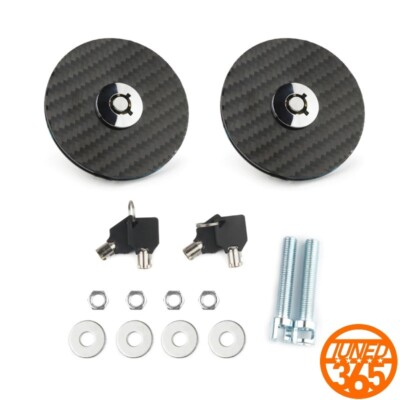 Carbon Fibre Style Lockable Aero Quick Release Bonnet Catches Latches ...