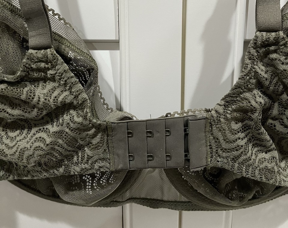 Chantelle Army Green C Jolie Underwire Bra Style C13B50 Sz 34 DDDD Nwt $84 | eBay