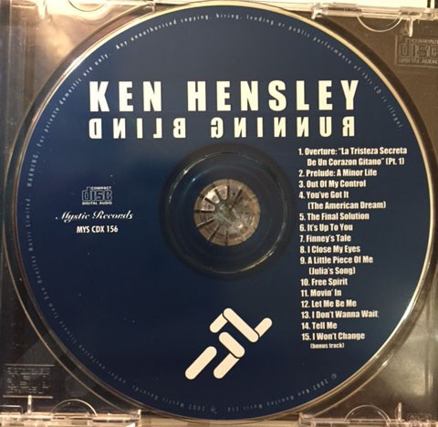 Ken Hensley - Running Blind (CD, Album) (Very Good Plus (VG+ ...