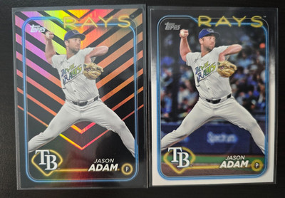 2024 Topps Update Jason Adam #US102 Holiday Foil Tampa Bay Rays LOT | eBay