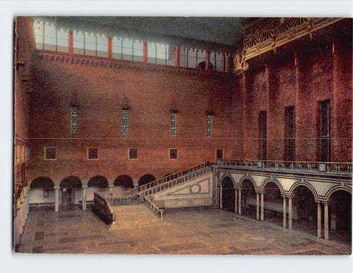 Postcard The Blue Hall City Hall Stockholm Sweden | eBay