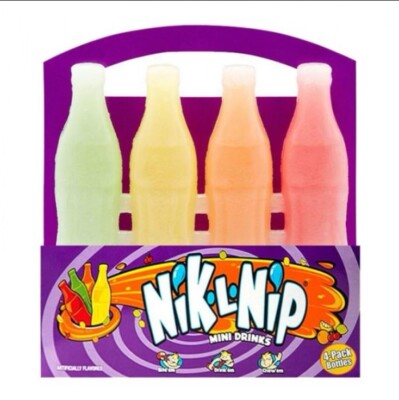 Nik-L-Nip Mini Drinks, Wax Bottles 4 pack 39g VIRAL TREND | eBay UK