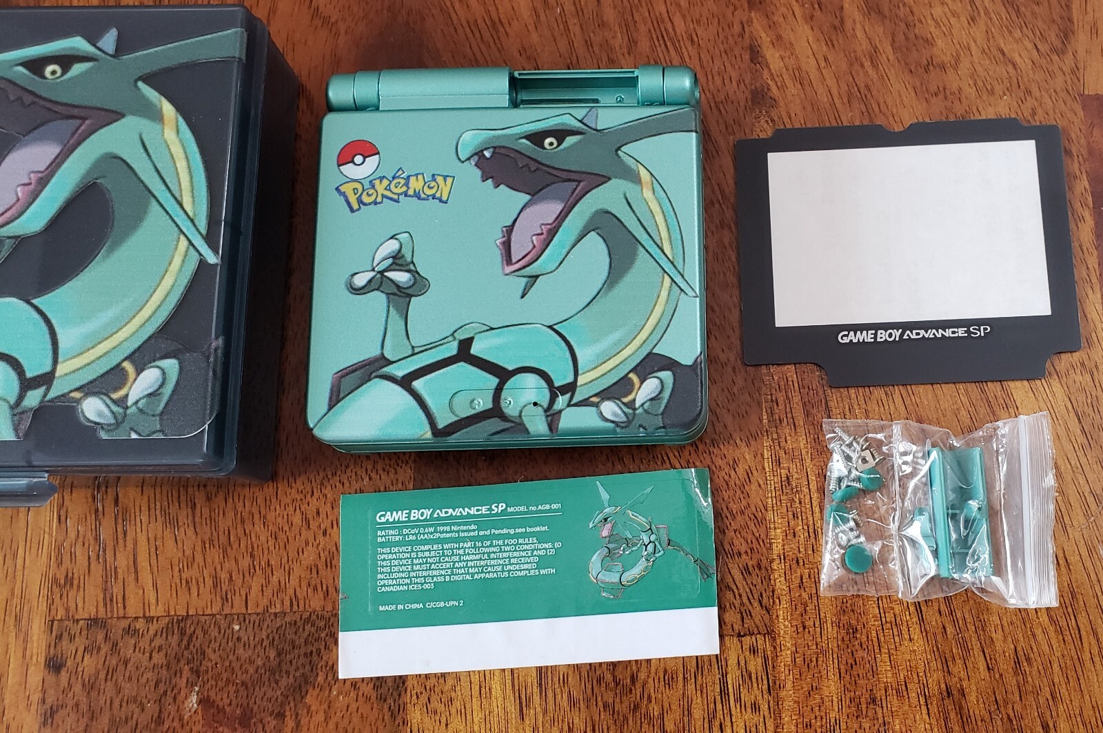 Gameboy Advance SP Shells – Pokemon Themed Rayquaza Gengar Mewtwo Lugia ...