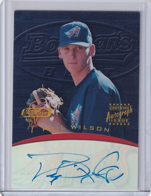 2001 Bowman's Best Baseball Fusion #FA-14 Phil Wilson SP AUTO ANGELS | eBay