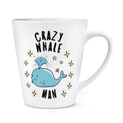 Verrückte Wal Mann Stars 341ml Latte Becher Tasse - Lustig Tiere | eBay.de