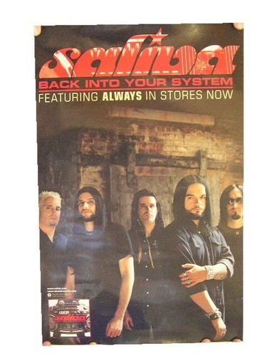 Saliva Poster 2 Sided Promo | eBay Australia