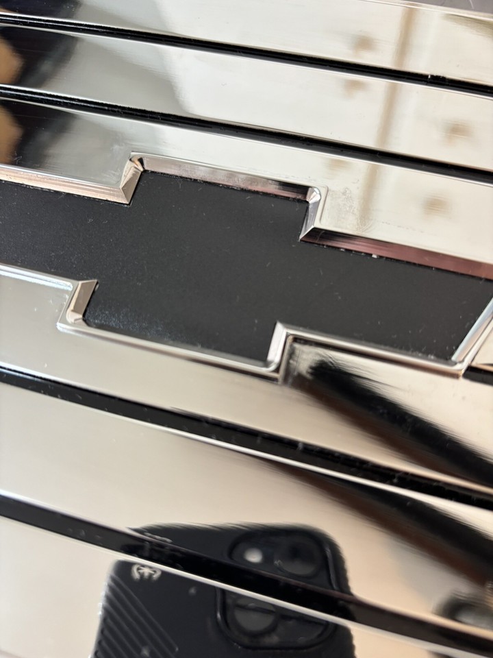 NEW 1957-1958 CHEVY CAMEO TRUCK FRONT BED BOWTIE PLATES SAIL PLATES ...