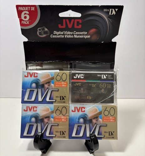 NEW & SEALED - 4 PACK - JVC 60 DVC MiniDV DVM60ME Digital Video ...