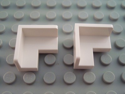 LEGO Lot of 2 White 2x2x1 Corner Wall Panel Parts and Pieces | eBay
