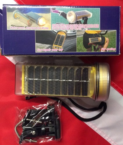 Solar rechargable light tactical gear disaster equipment emergency ...