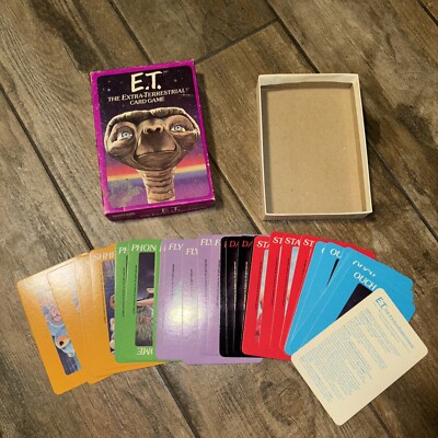 E.T. THE EXTRA-TERRESTRIAL CARD GAME - PARKER BROTHERS 1982 Complete | eBay