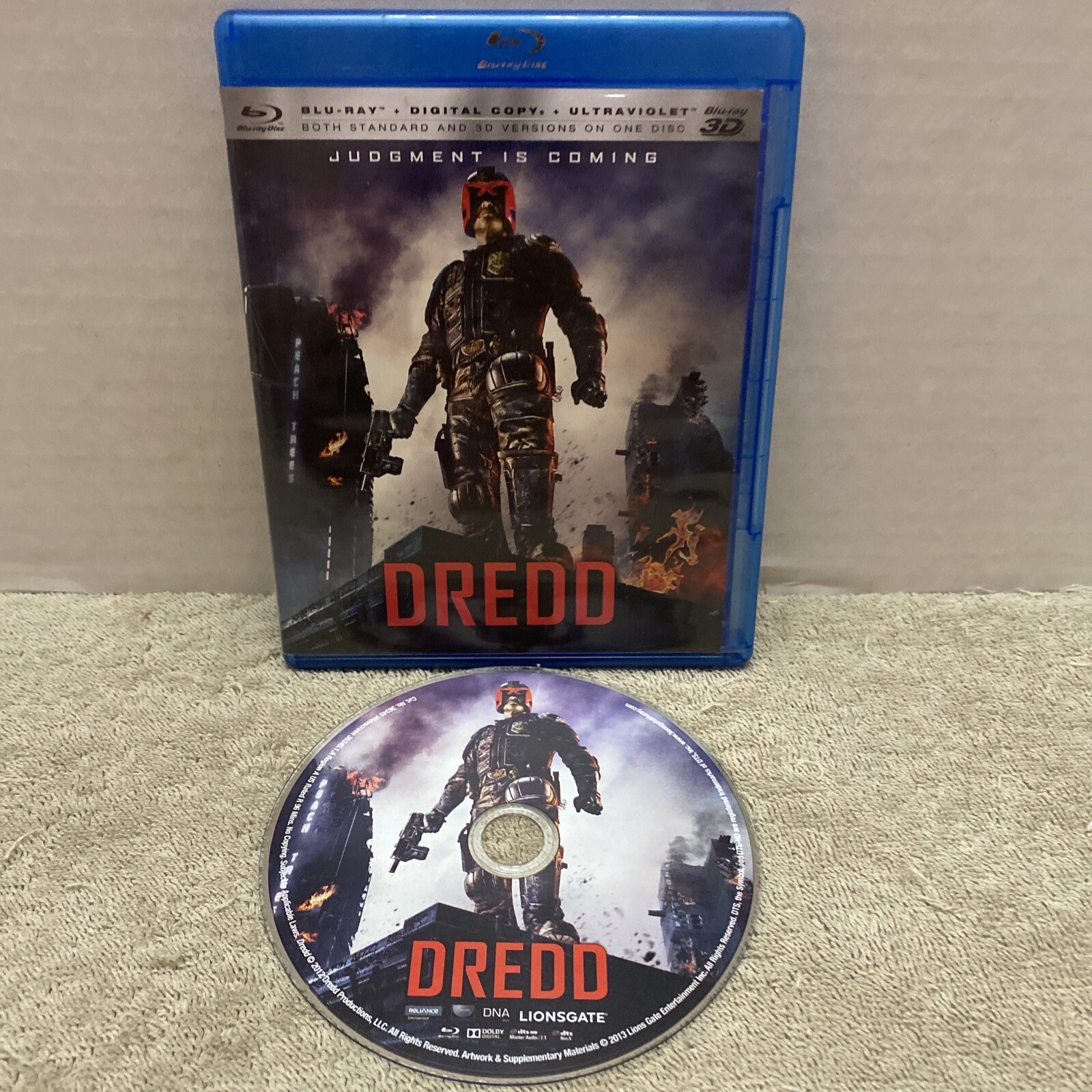 Dredd 3D Blu-ray, 2012 SCI FI ACTION BLURAY | eBay