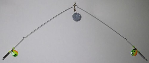 18" weighted stainless steel bait / lure spreaders wire perch rigs or ...