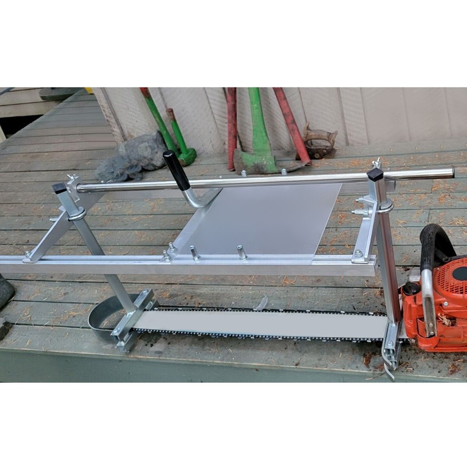 Aluminum Steel Lumber Chainsaw Mill 14"-36" Portable Chain Saw Rail ...