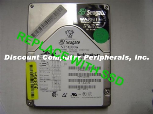 Replace Seagate ST51080A 3.5" IDE Drive with this SSD CF 2GB 40 PIN IDE ...