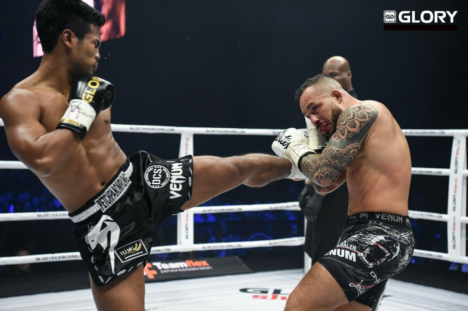 Genuine Fairtex Limited Edition GLORY Boxing Gloves Leather WHITE/BLK ...