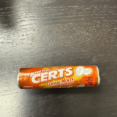 1 Roll Certs Mints Assorted Fruit Classic Roll. Collector Candy ...