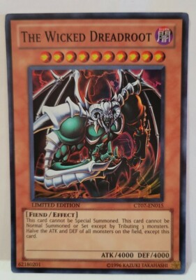 YUGIOH THE WICKED DREADROOT CT07-EN015 SUPER LIGHT PLAYED | eBay