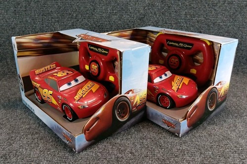 2 Disney Pixar Cars Lightning McQueen 6" RC Full Function Remote ...