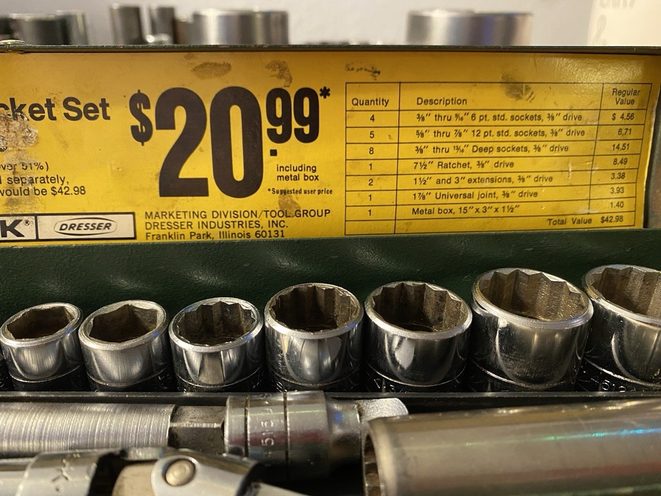 Vintage S K Socket Set. Working With A Couple Of Extras Socket S-K ...