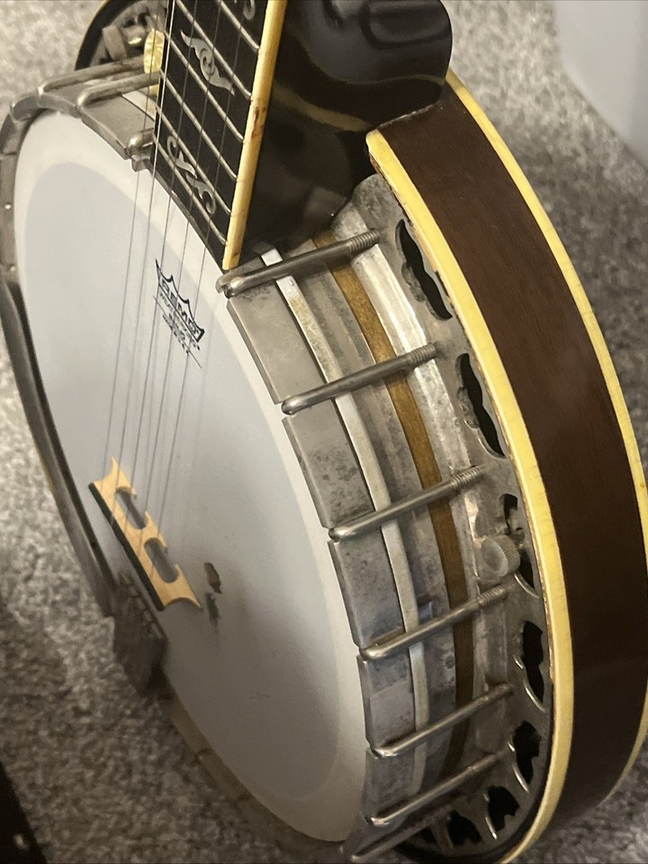 Remo 5-String Banjo Closed Back Silver Black 5-String Type with Hard ...