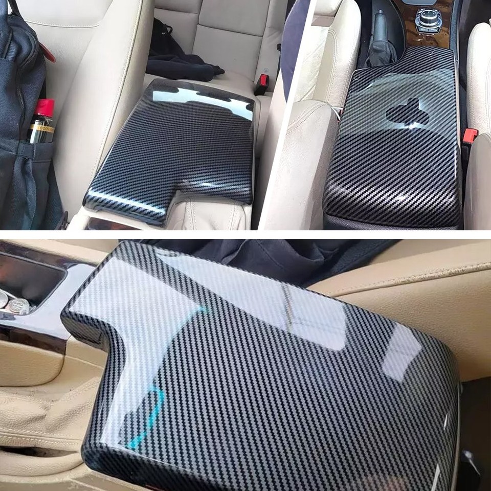 2X Fit 2006-12 BMW 3 Serie E90 E91 E92 E93 Center Console Lid Armrest ...