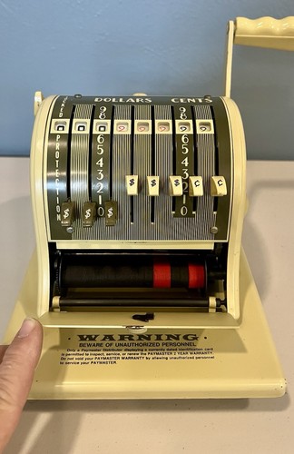 Vintage Paymaster 8000B Series Ribbon Check Writer - Tested and Working ...