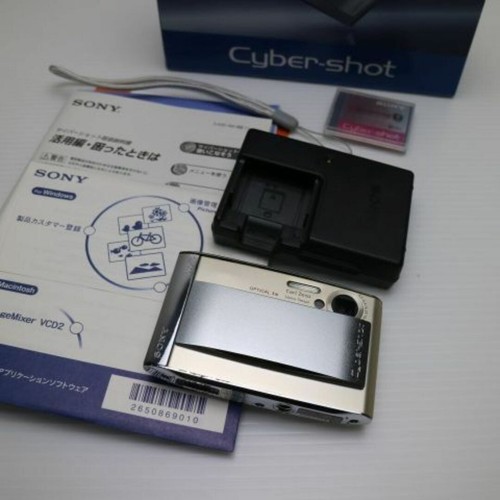 Sony Cybershot DSC-T5 5.1mp Compact Gold Digital Camera w/Charger ...