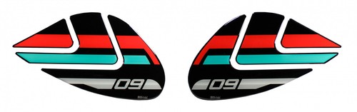 Kneepad Motorcycle Stickers Compatible with Yamaha MT-09 Cyan Storm ...