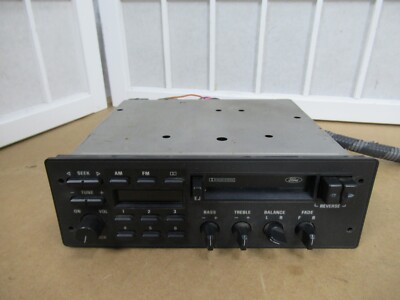 87-97 Ford F-Series or Bronco Cassette Original Dash Radio Stereo F2TF ...