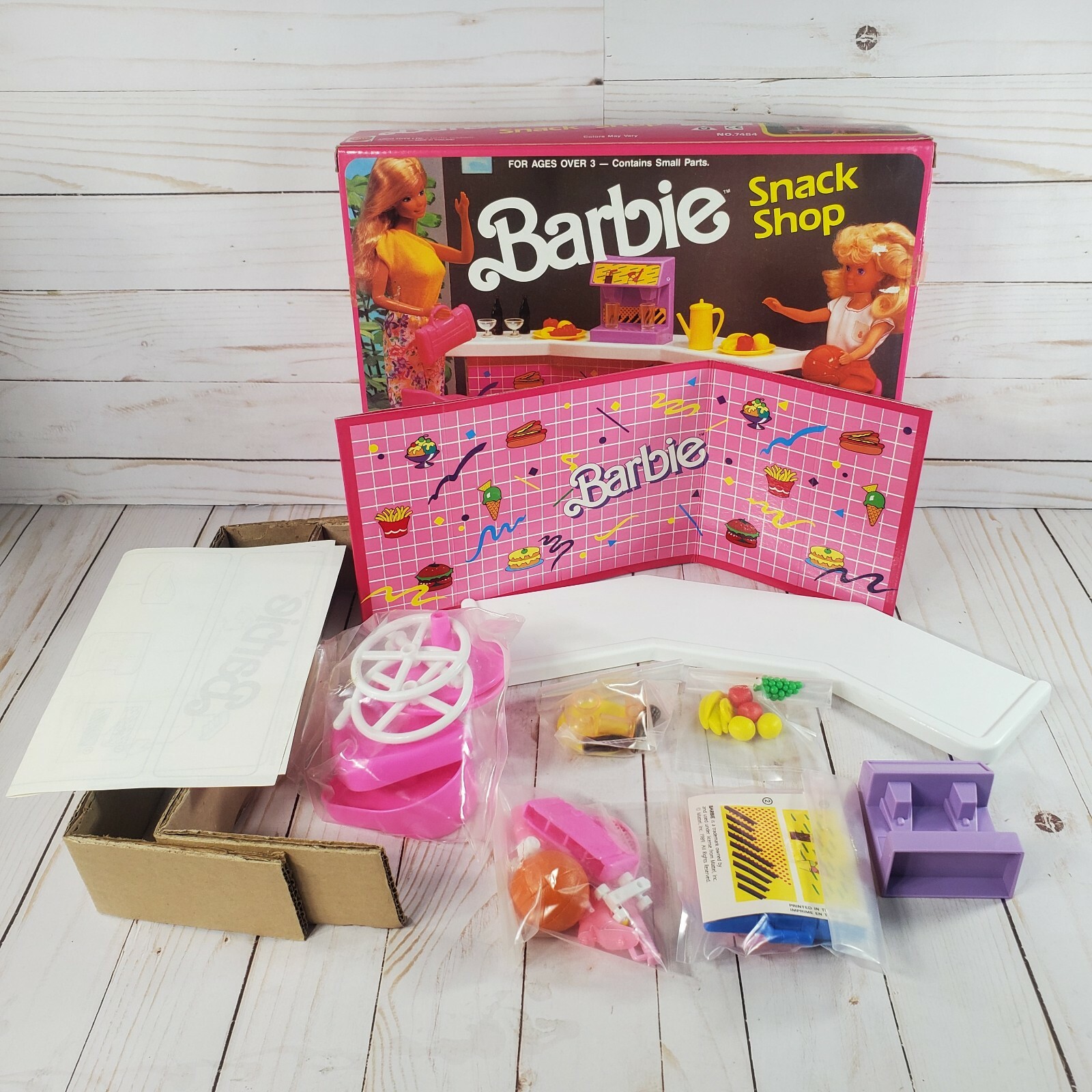 Vintage 1989 Barbie Snack Shop No.7484 Playset CIB Open Box Unused ...
