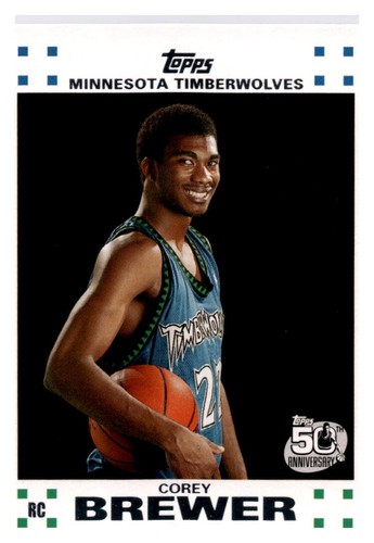 2007 Topps #117 Corey Brewer RC - Minnesota Timberwolves | eBay