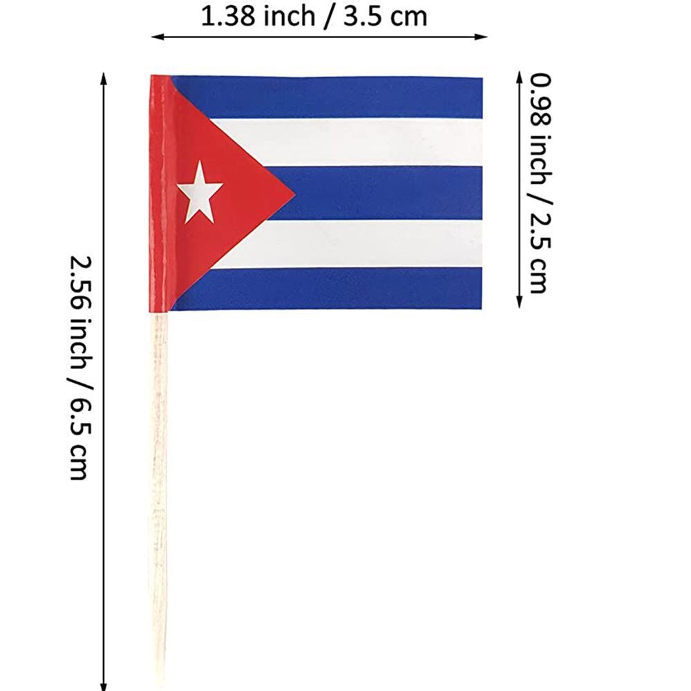 Baking Decor Cuba Toothpick Flag Cuban Flags Cupcake Toppers Cake ...
