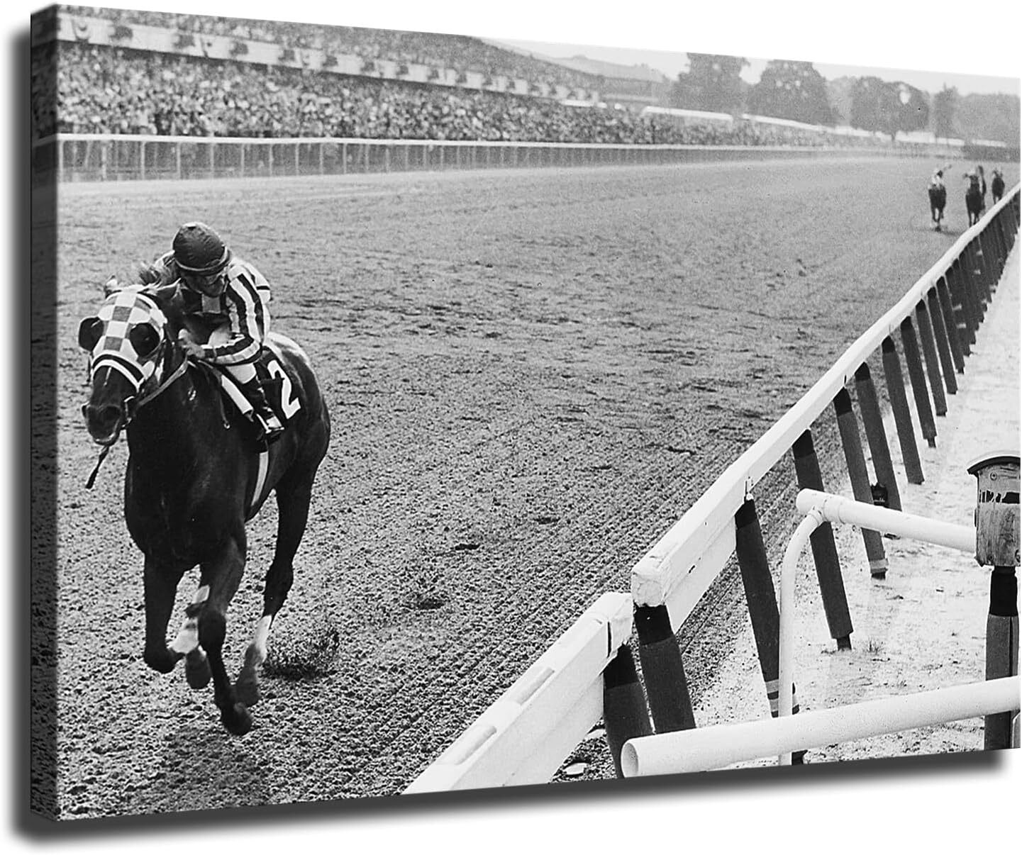 Secretariat Wins Triple Crown At Belmont Poster Canvas Pictures Print ...