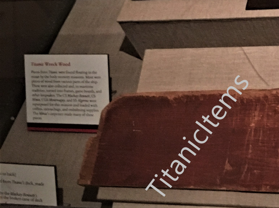 Titanic - Wreck Wood Artifact on Relic Card w/COA. From Titanic Items ...