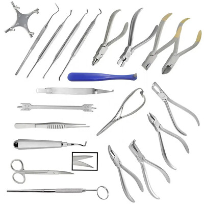 Basic Orthodontics Dental Instruments Set 23 Pcs Composite Kit Premium ...