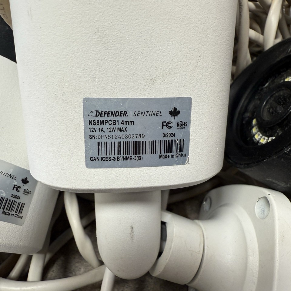 Defender Sentinel 4K Ultra HD Wired PoE Security Camera System 4 ...