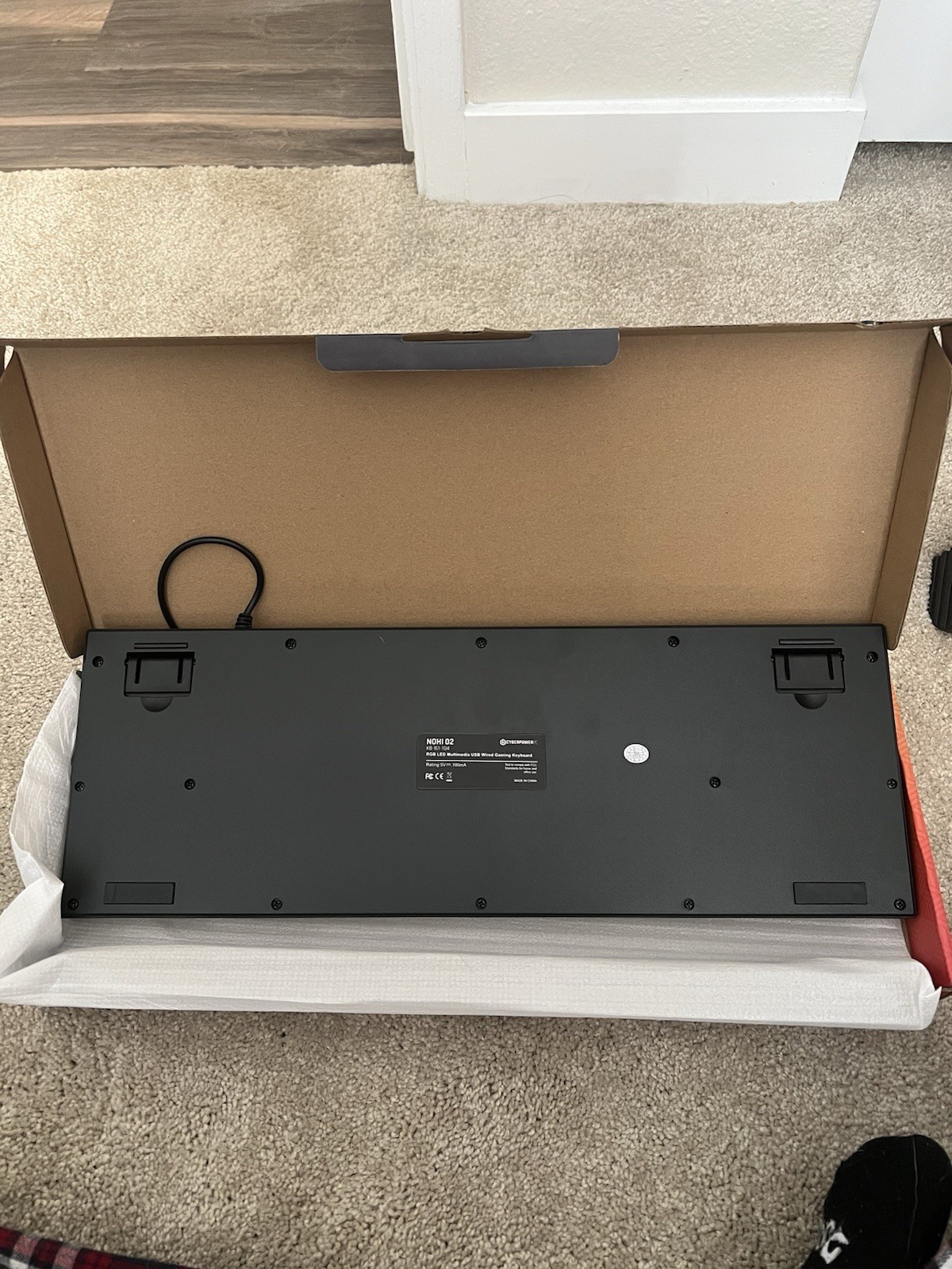 CyberPowerPC NOHI 02 KB-161-104 Black Wired RGB LED USB QWERTY Gaming ...