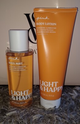 VS pink Light & Happy mist & lotion set BRAND NEW | eBay