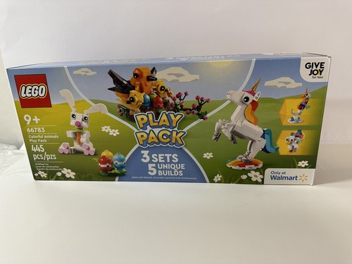 LEGO COLORFUL ANIMALS PLAY PACK 66783: 3 SETS 30668, 40639 & 31140 ...