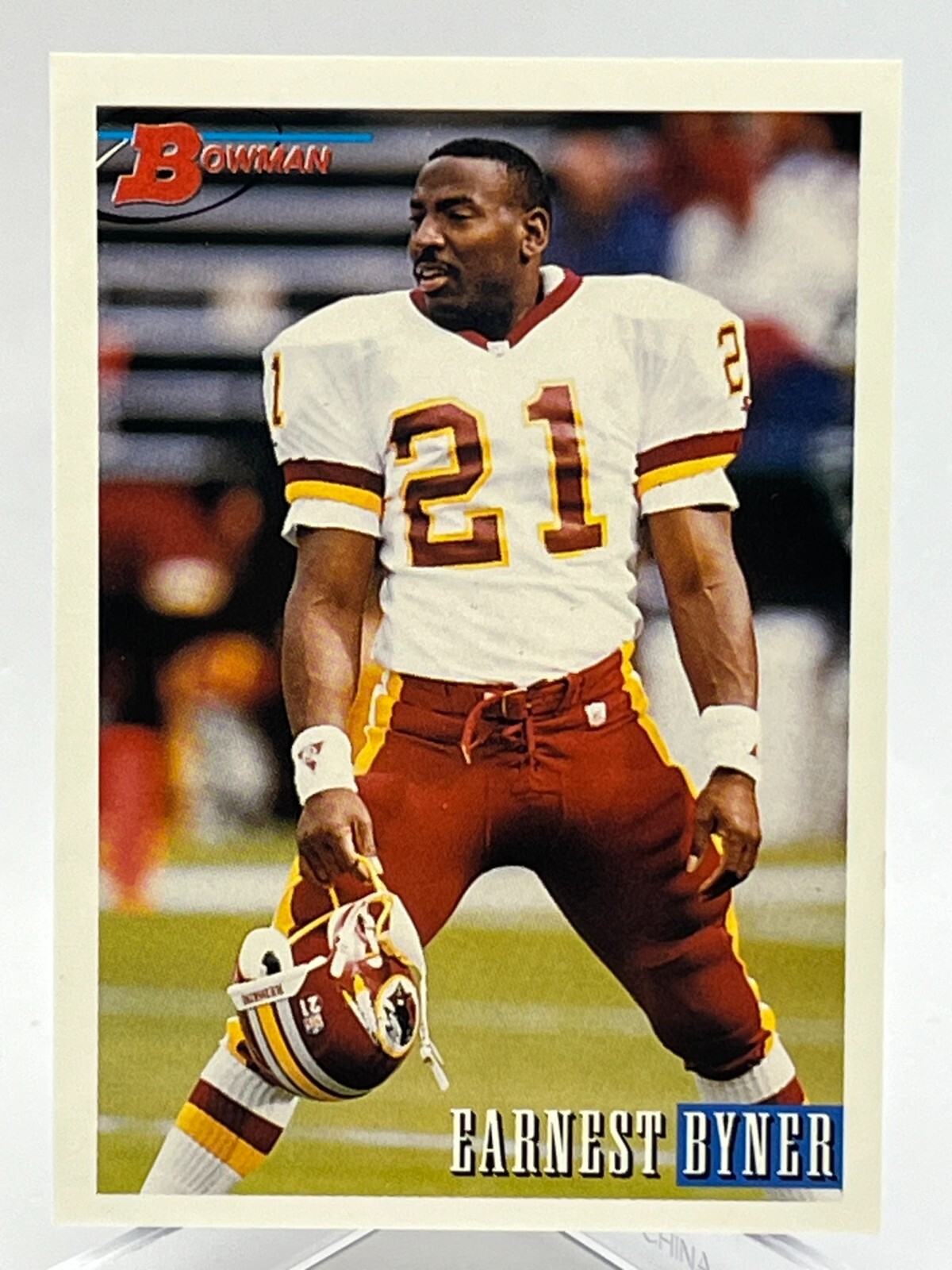 1993 Bowman NFL Football Card #276 Earnest Byner RB #21 Washington Redskins | eBay