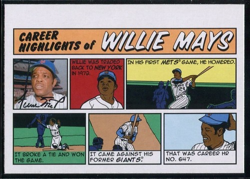 2022 Topps Baseball Comic Willie Mays New York Mets | eBay