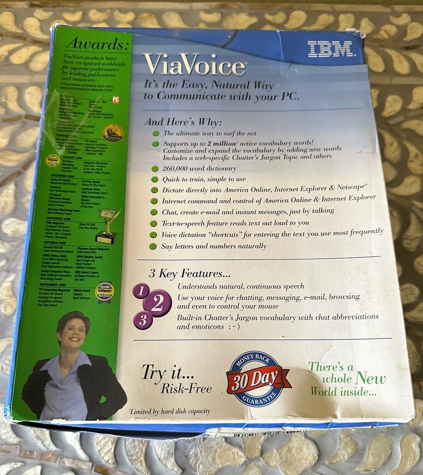 IBM ViaVoice Personal for Windows Millennium Edition You Talk It Types ...