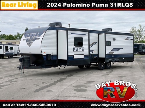24 Palomino Puma 31RLQS Travel Trailer Towable RV Camper Rear Living ...