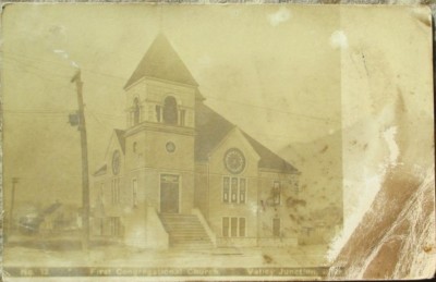 Valley Junction, IA 1910 Realphoto Postcard: First Congregational ...