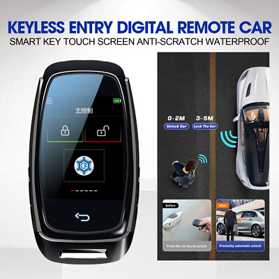 Keyless Entry Digital Remote Car Smart Key Touch Screen Anti-scratch ...