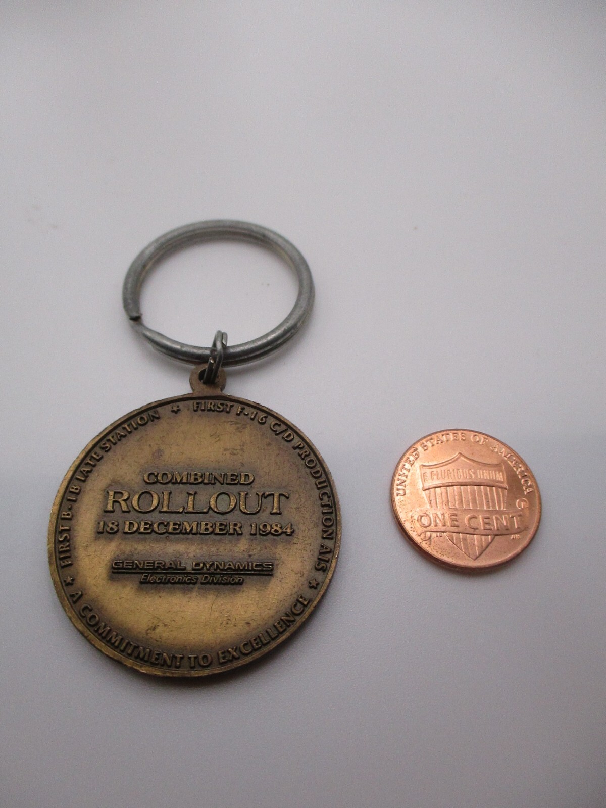 RARE F-16 C / D Fighting Falcon B-1B Lancer Bomber Challenge Coin Key ...