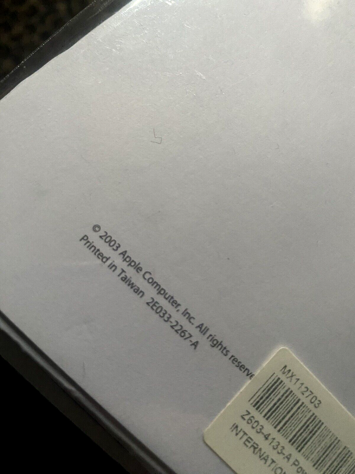 Apple Mac PowerBook G4 15-inch, Mac OS X Manuals 2003 | eBay